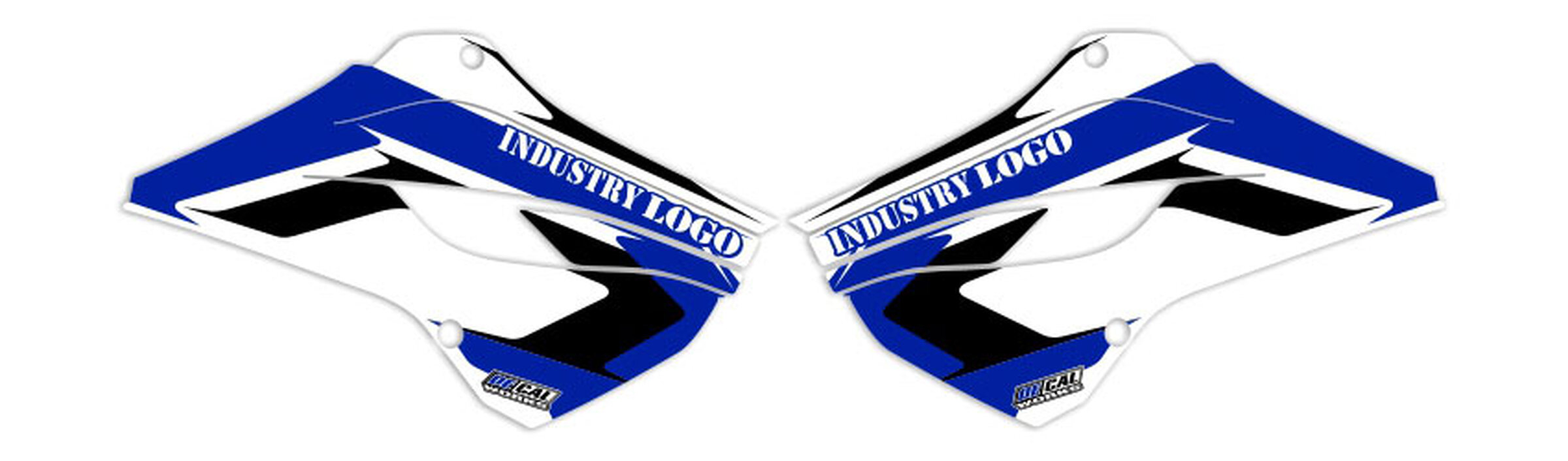 Husqvarna TC White/Black T-4 Semi Custom Rad Graphics Kit