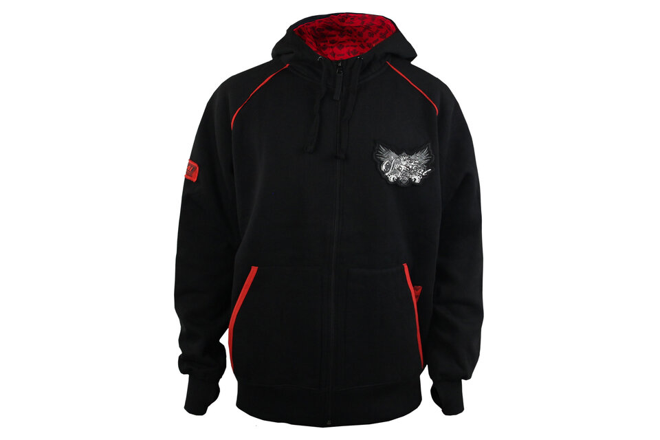 DeCal Works Black Zipper Hoodie Sweatshirt