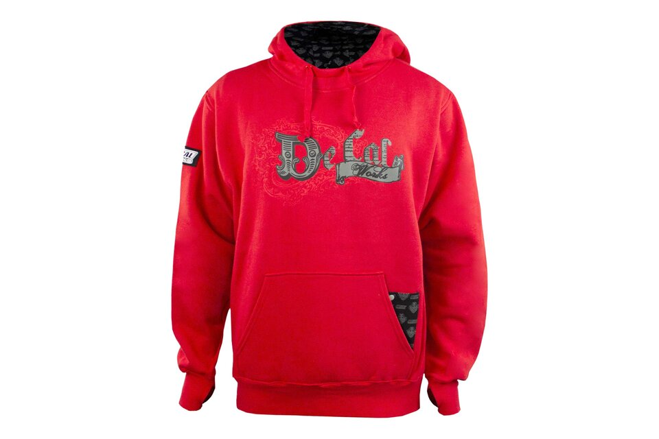 DeCal Works Red Roman Hoodie Sweatshirt
