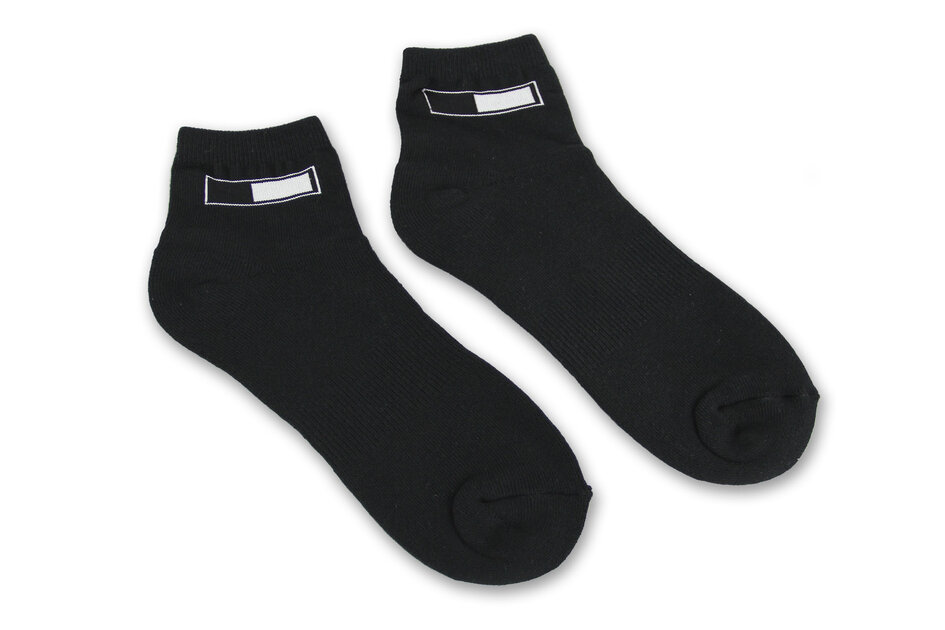 DeCal Works Short Black Socks