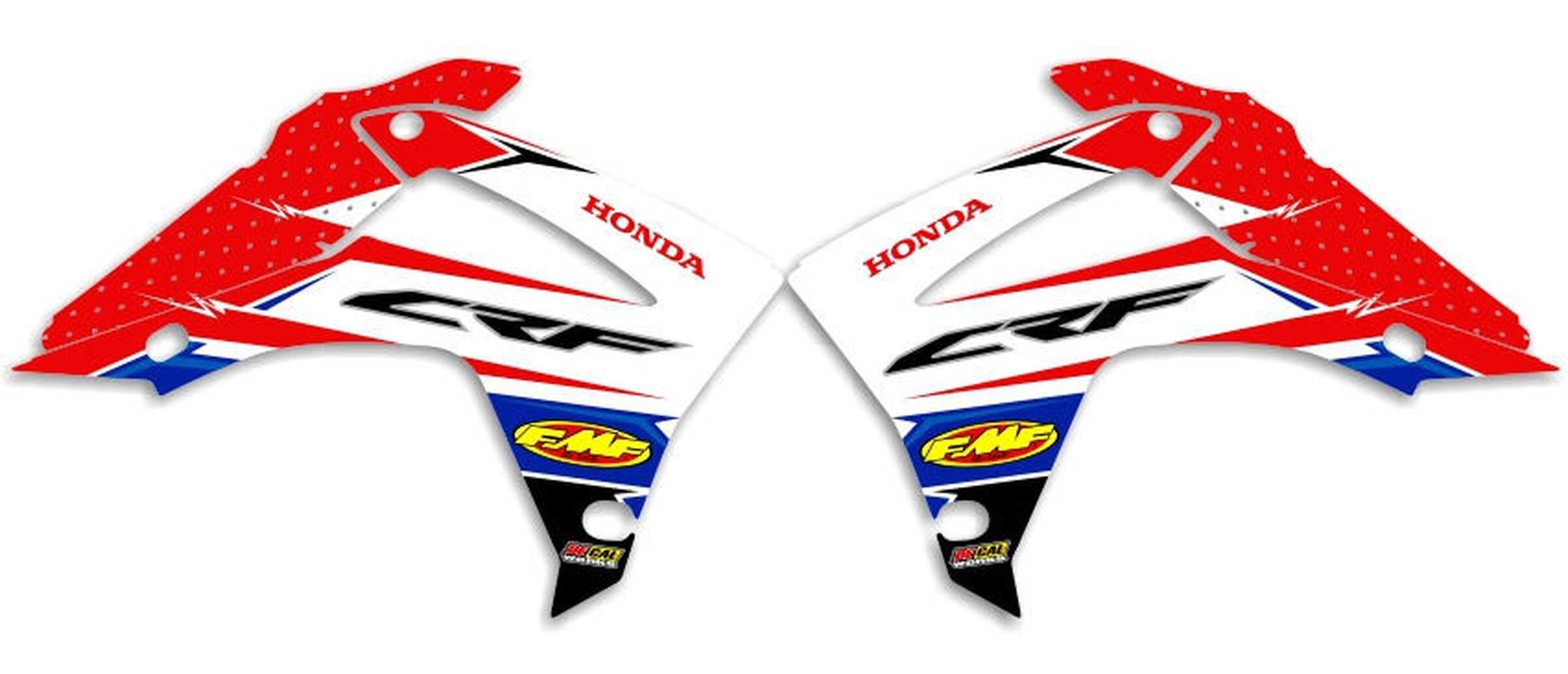 Honda CR125 White/Red T-15 Ready Made Full Graphics Kit