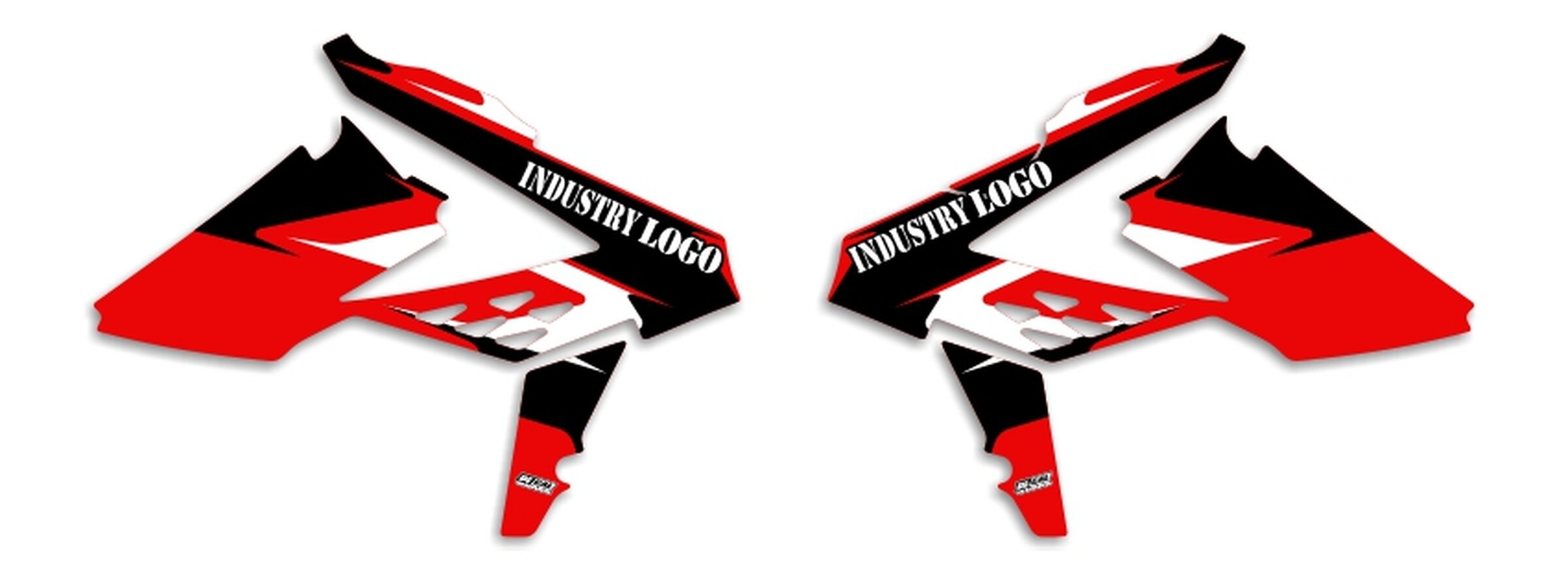 Beta RR Red/Black T-4 Semi Custom Rad Graphics Kit