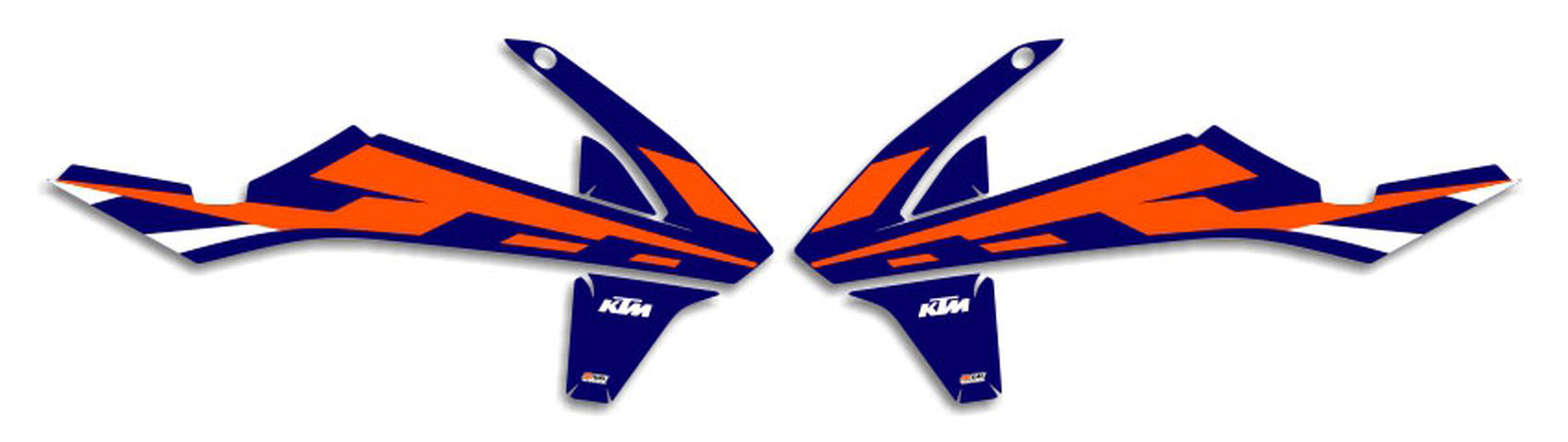 KTM SXF Orange/Navy Factory 6 Semi Custom Full Graphics Kit