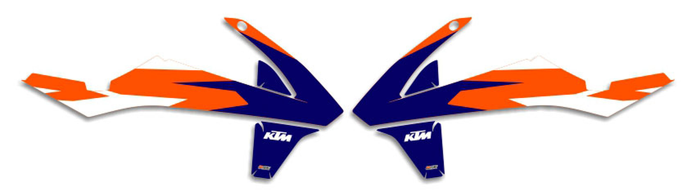 KTM SXF Navy/Orange Factory 8 Ready Made Rad Graphics Kit