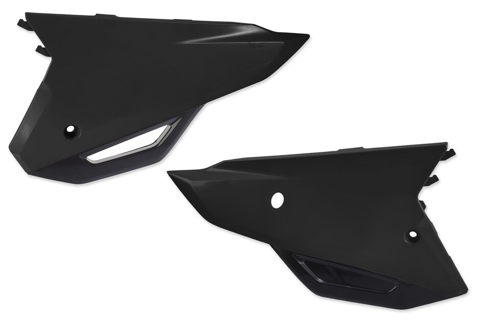 UFO Black, White Side Number Plates 21-24 CRF250, CRF450