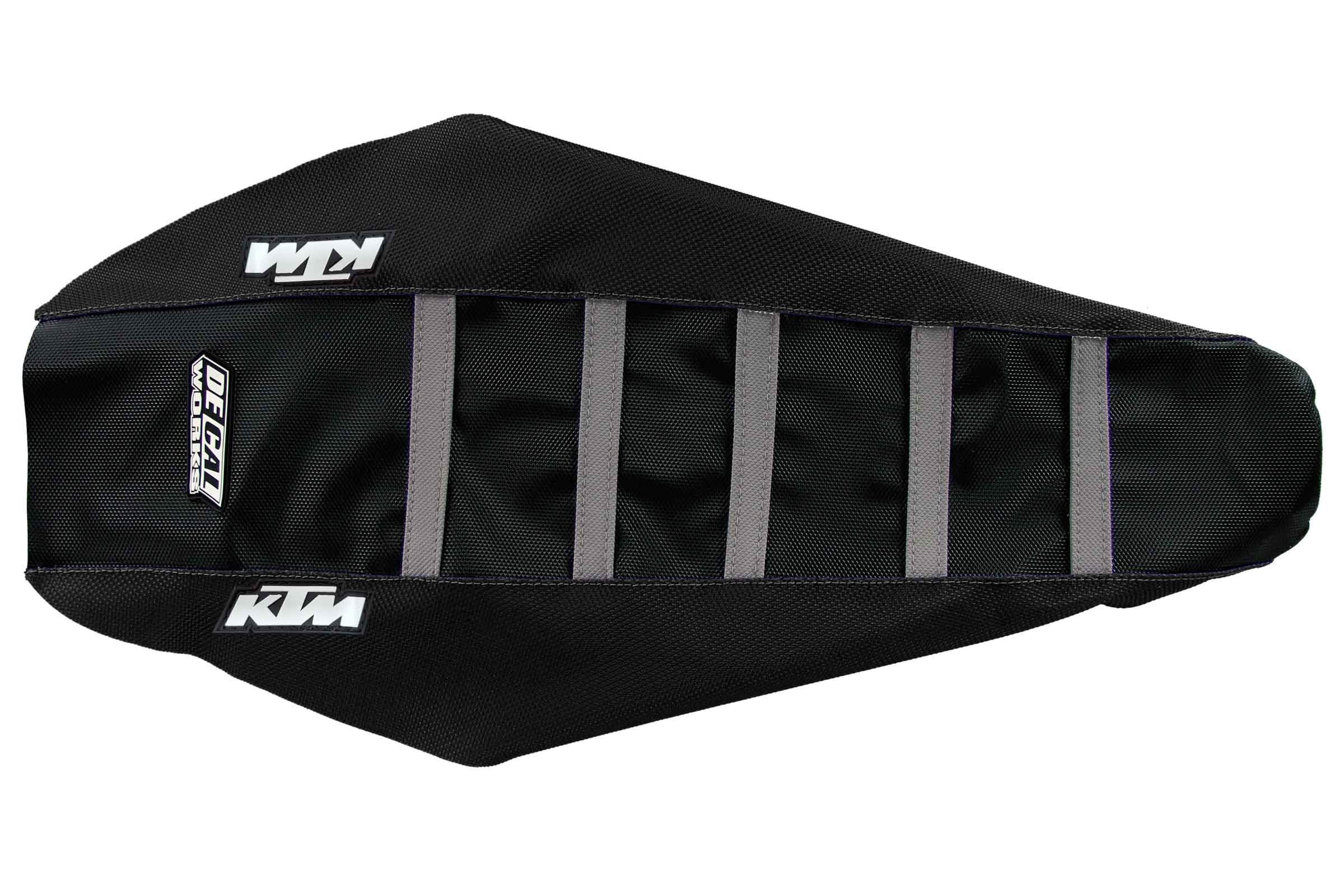 Black, Grey Gripper Seat Cover 22-25 EXC,XC,SX,SXF