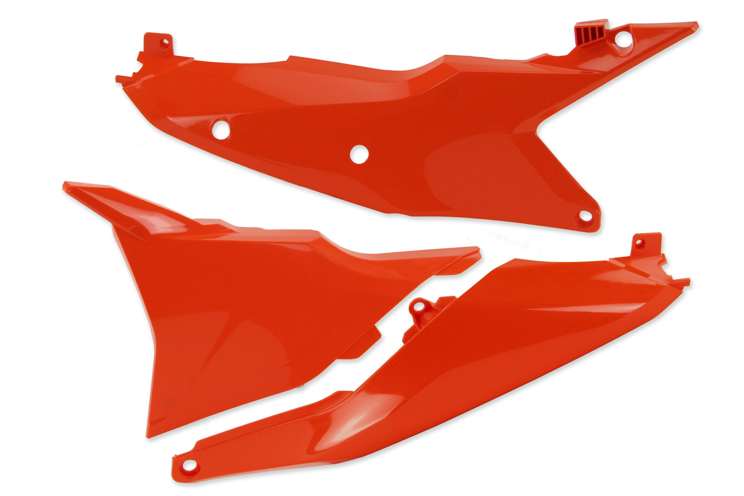 UFO orange Side Number Plates with Airbox Cover 22-26 SXF
