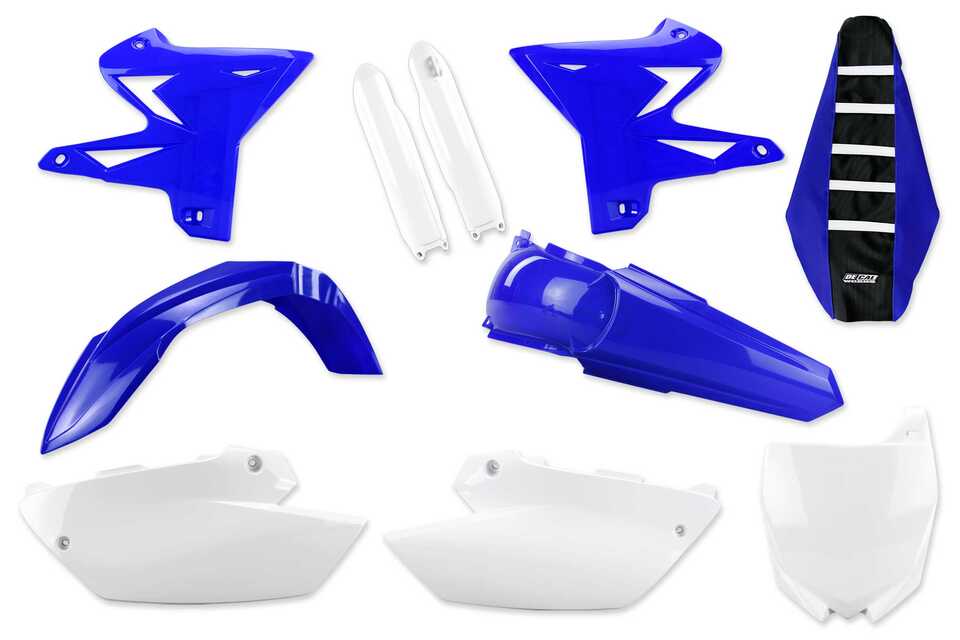 Plastic Kit With Fork Guards & Seat Cover 05-07 YZ125, YZ250