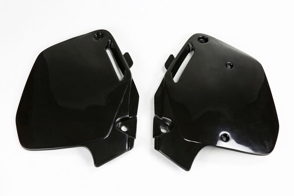 UFO Black Side Number Plates 90-01 CR125, CR250, CR500