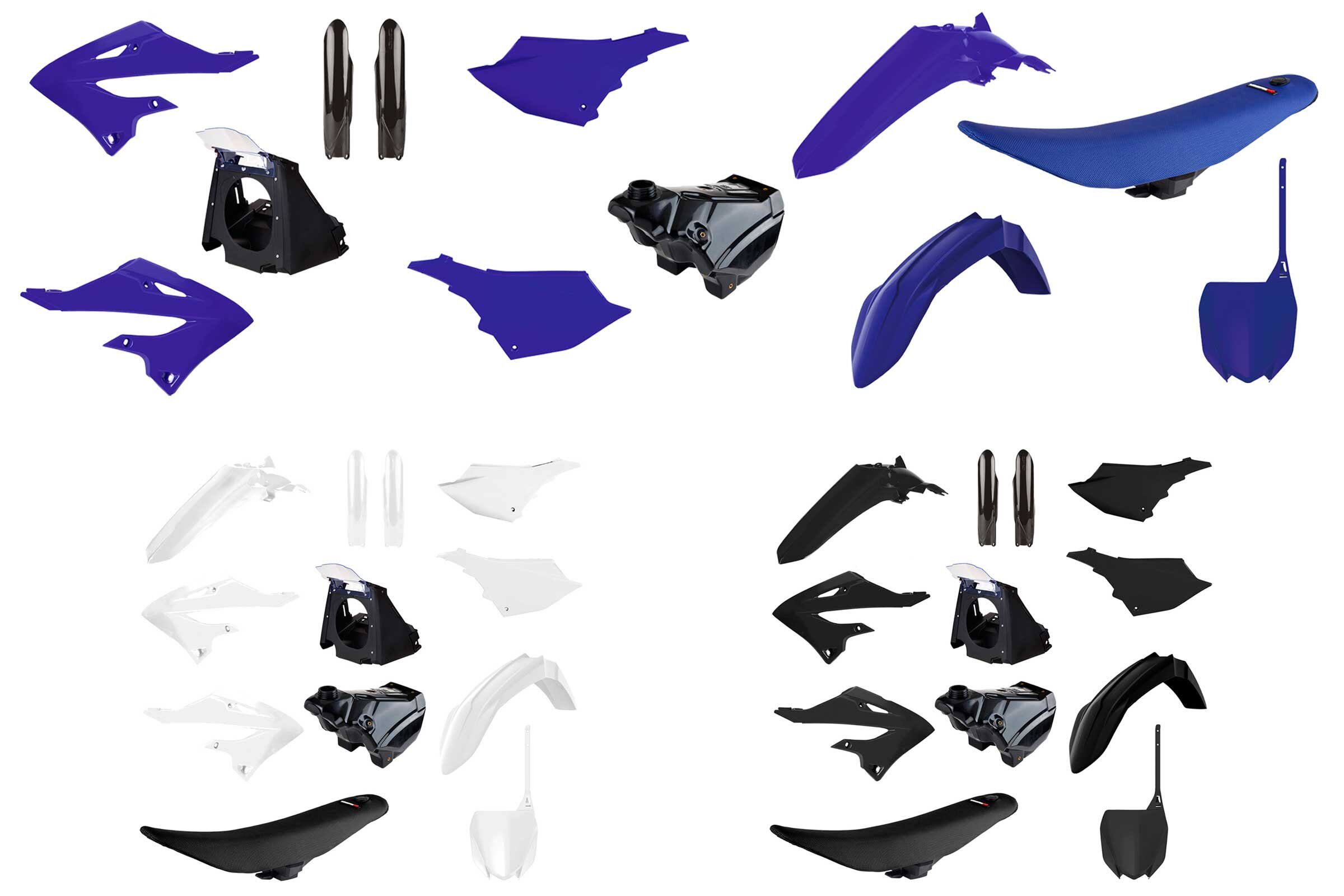 DeCal Works Full Restyled Plastic Kit fits 02-21 YZ125, YZ250